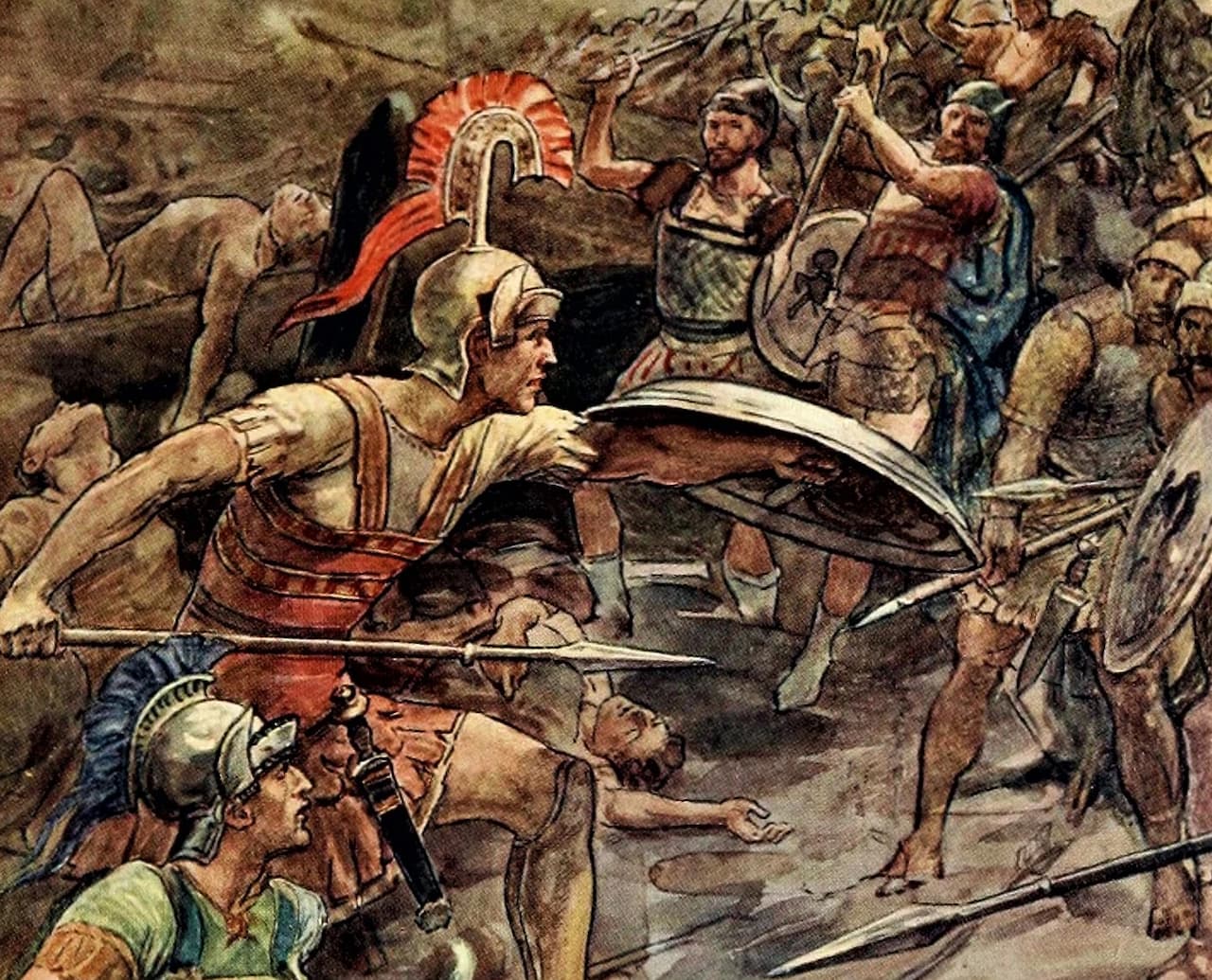The Sacred Band of Thebes, the military corps formed by pairs of lover ...