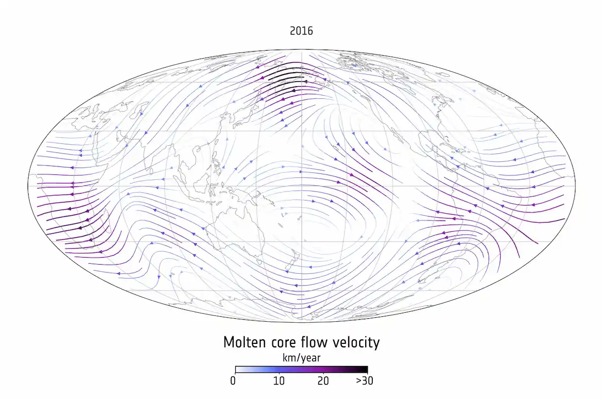 The Earth’s Outer Core Changed Direction Beneath the Pacific Ocean ...