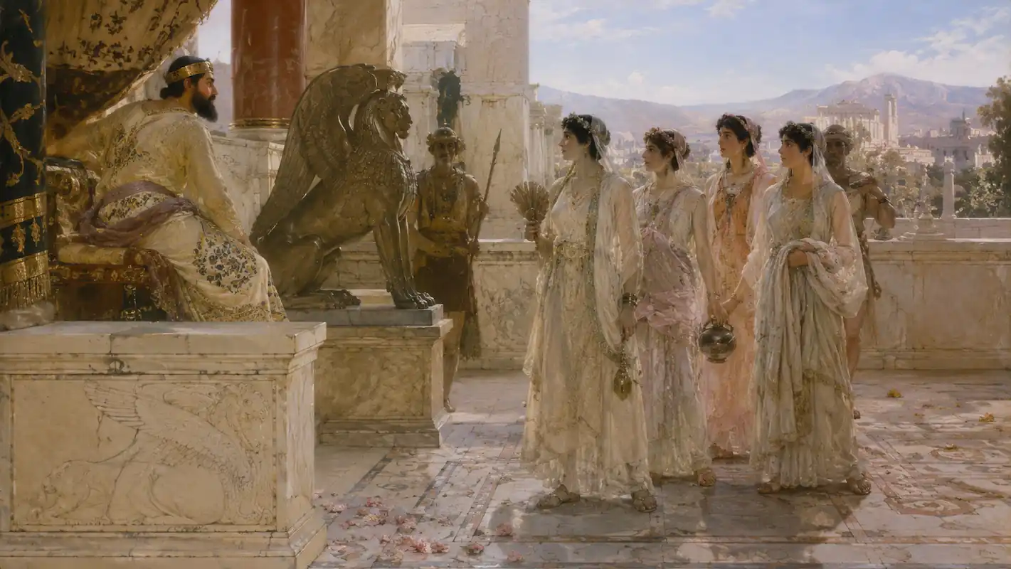 How the Macedonians Disguised as Women Killed the Persian Envoys before ...