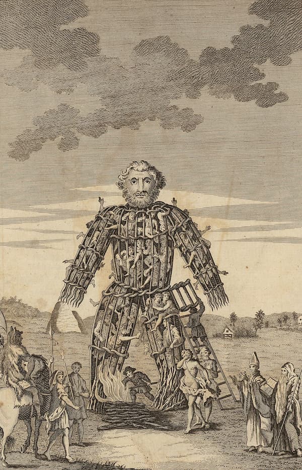 Wicker Man, the horrifying cage of fire in which the Celts performed ...