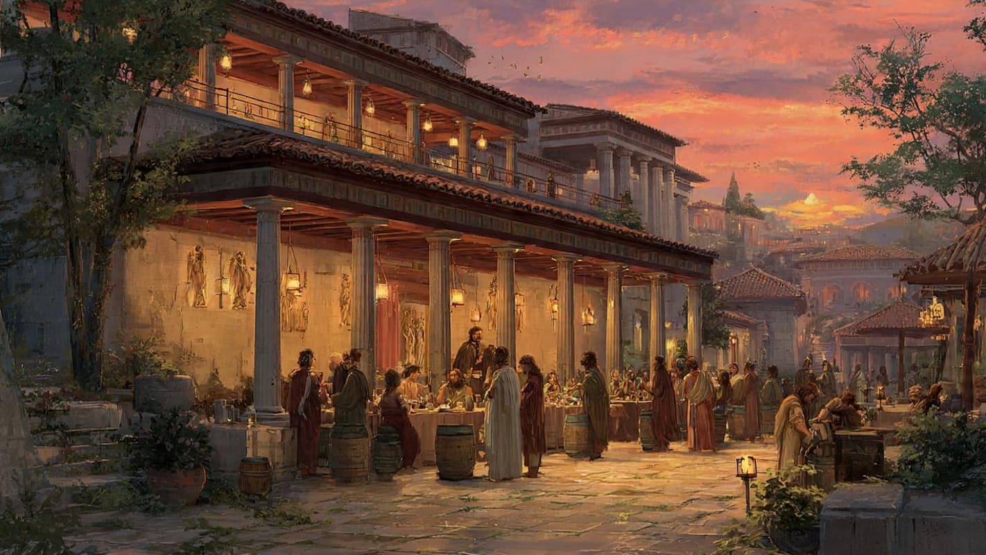 Kapeleia, las tabernas de la antigua Grecia frecuentadas por hombres ...